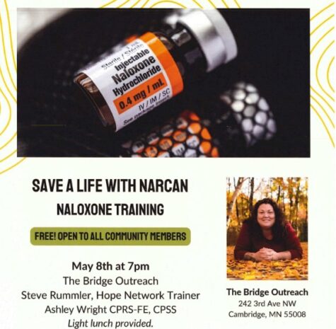 Save a life with Narcan May 8 2024 Cambridge – AdultMentalHealth.org